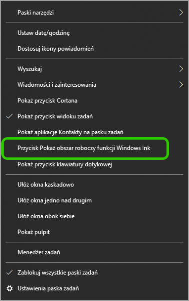 Jak korzystać z funkcji Windows Ink?